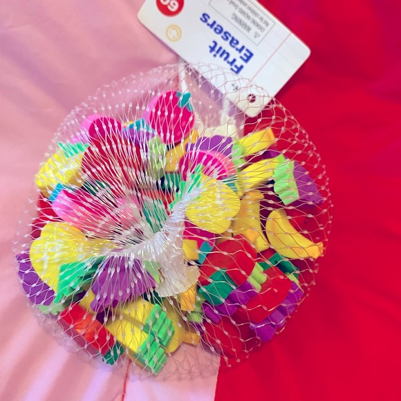Target | Office | Target Bullseye Fruit Erasers | Poshmark